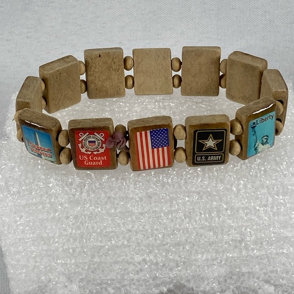 wrist story | Jewelry | Military Theme Stretchy Bracelet Veteran Army ...